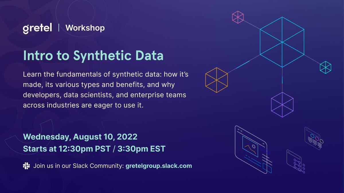 Workshop: Intro to Synthetic Data